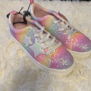 wonder nation | Shoes | Rainbow Glitter Star Shoes | Poshmark